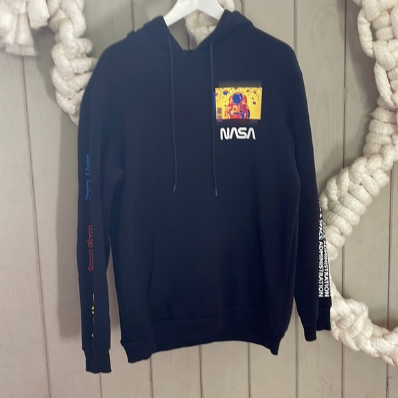 Hyper Space | Shirts | Hyper Space Black Hoodie With Nasa Mens Size M ...
